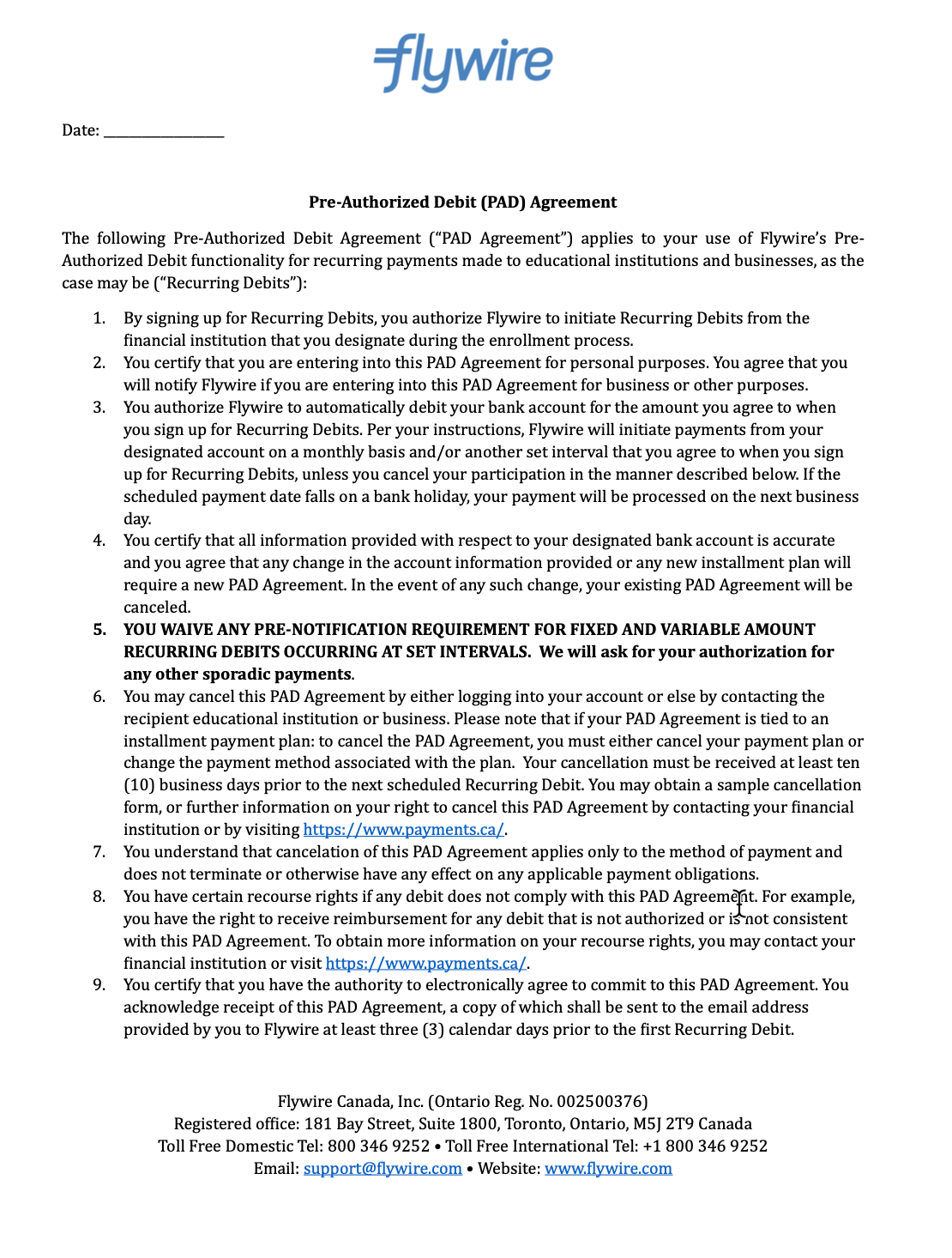 Recurring Payments: Emails to Your Payer